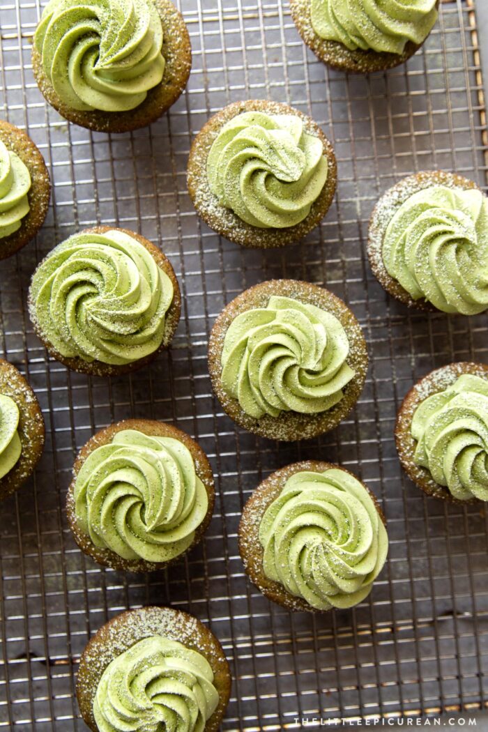 Matcha Azuki Cupcakes- The Little Epicurean