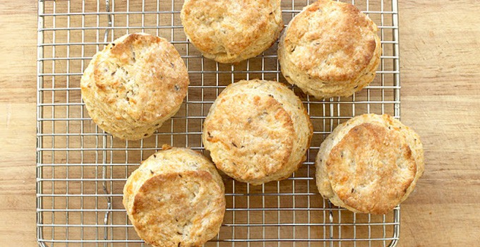 Swiss and Caraway Buttermilk Biscuits- The Little Epicurean