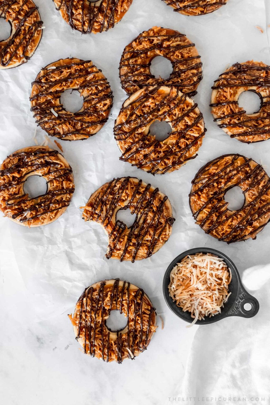 Homemade Samoa Cookies- The Little Epicurean