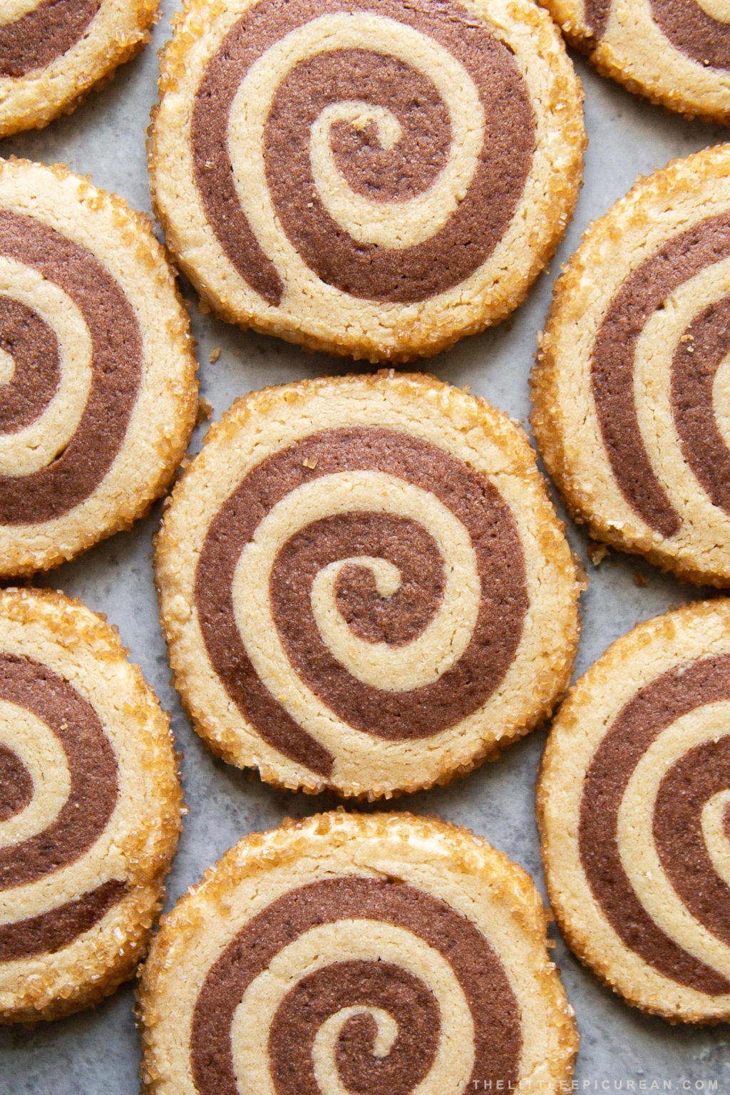 Peanut Butter Chocolate Swirl Cookies-The Little Epicurean