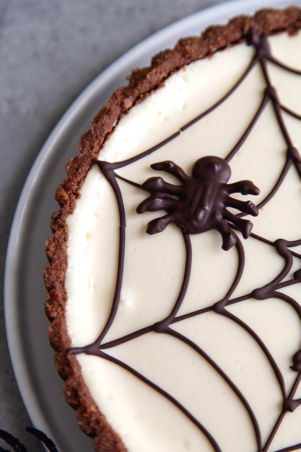 Spider Web Cheesecake Tart-The Little Epicurean