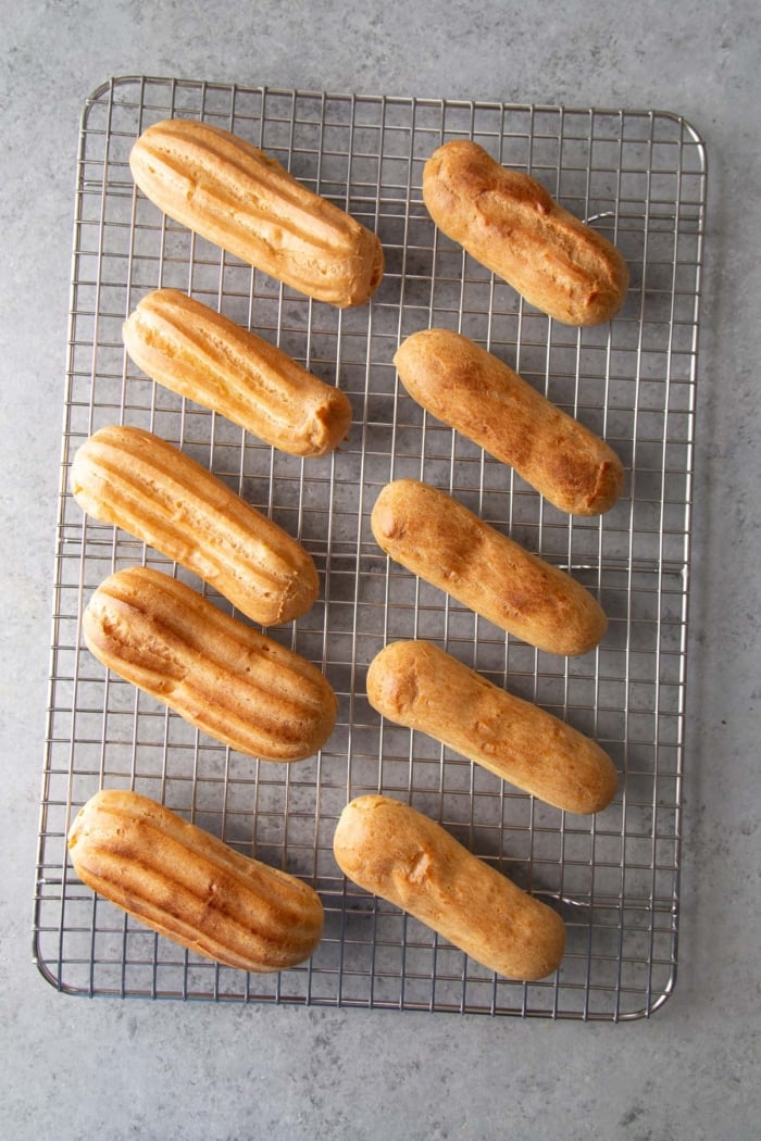 Chocolate Glazed Eclairs- The Little Epicurean