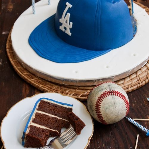 Baseball Cap Cake- The Little Epicurean