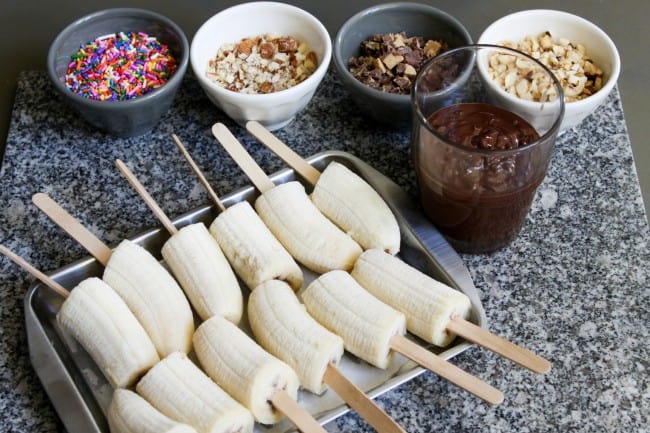 Chocolate Dipped Frozen Banana- The Little Epicurean