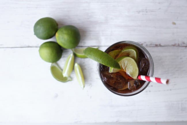 Cuba Libre (Coke Rum and Lime)- The Little Epicurean