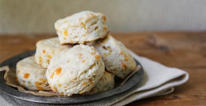 Cheddar and Leek Buttermilk Biscuits-The Little Epicurean