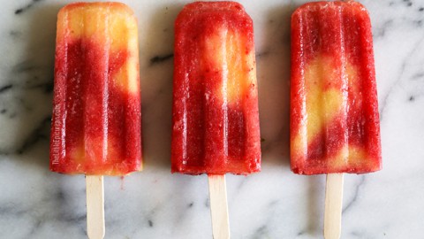 Strawberry Pineapple Popsicles