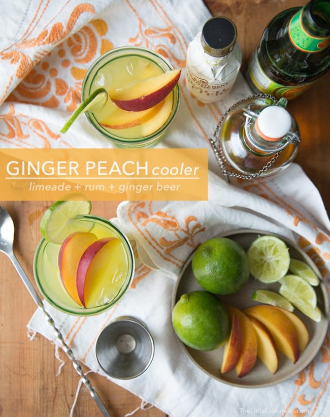 Ginger Peach Cooler - The Little Epicurean