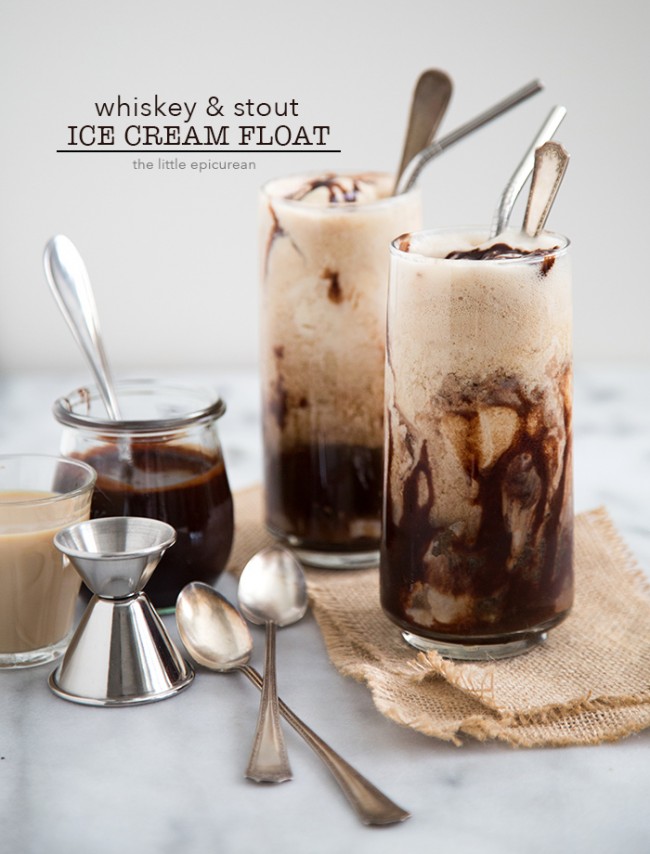 Boozy Whiskey Ice Cream Floats - The Little Epicurean