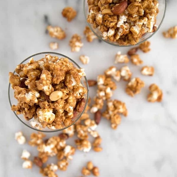 Caramel Nut Popcorn Crunch - The Little Epicurean