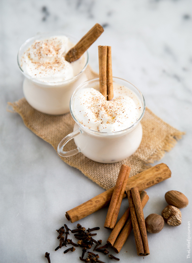 Milk Punch (Spiced Milk with Whiskey)- The Little Epicurean