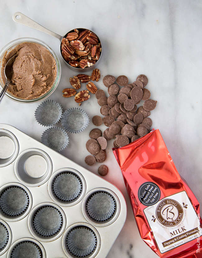 Milk Chocolate Pecan Cups- The Little Epicurean