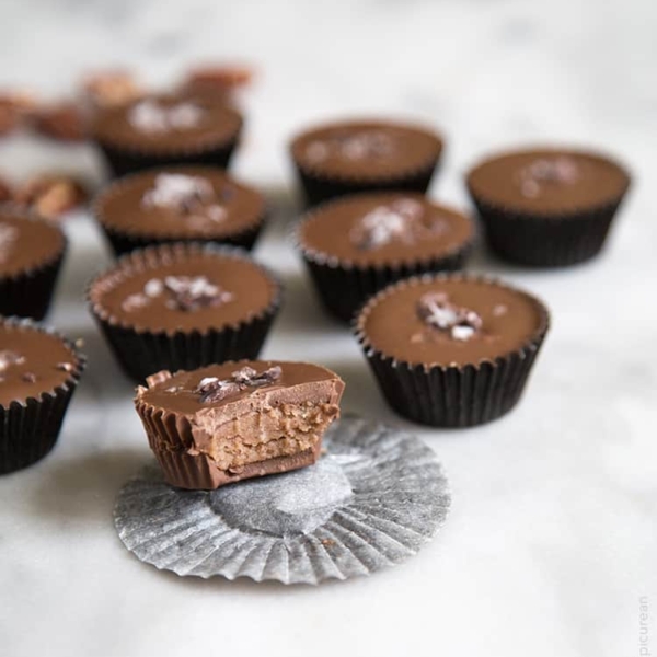 Milk Chocolate Pecan Cups- The Little Epicurean