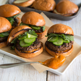 Asian Sliders with gochujang mayo- The Little Epicurean