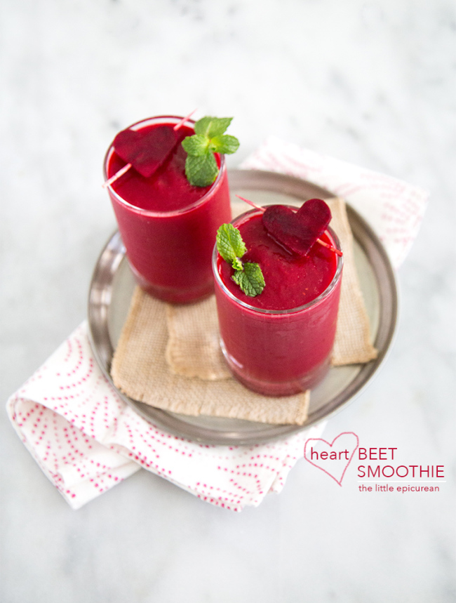 Heart Beet Smoothie - The Little Epicurean