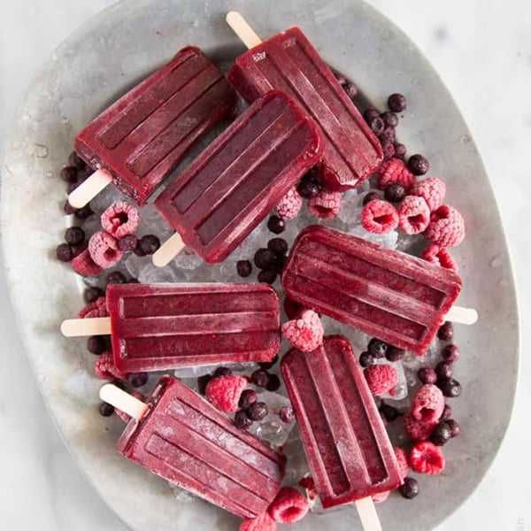 Mixed Berry Popsicles- The Little Epicurean