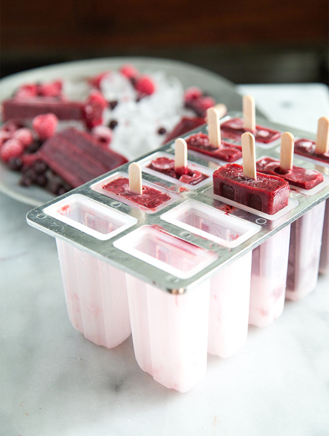 Mixed Berry Popsicles- The Little Epicurean