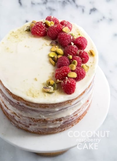 Coconut Raspberry Cake- The Little Epicurean