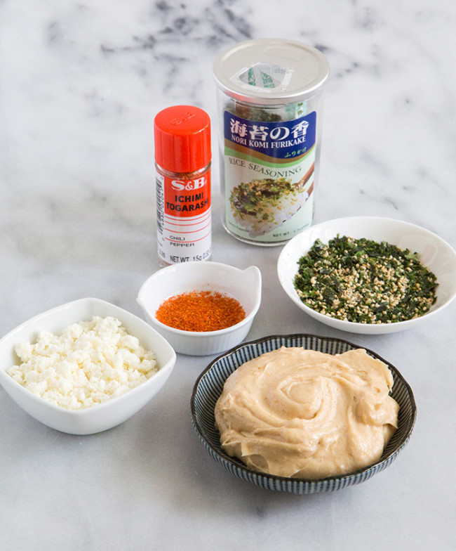 Miso Butter Corn with Japanese toppings-The Little Epicurean