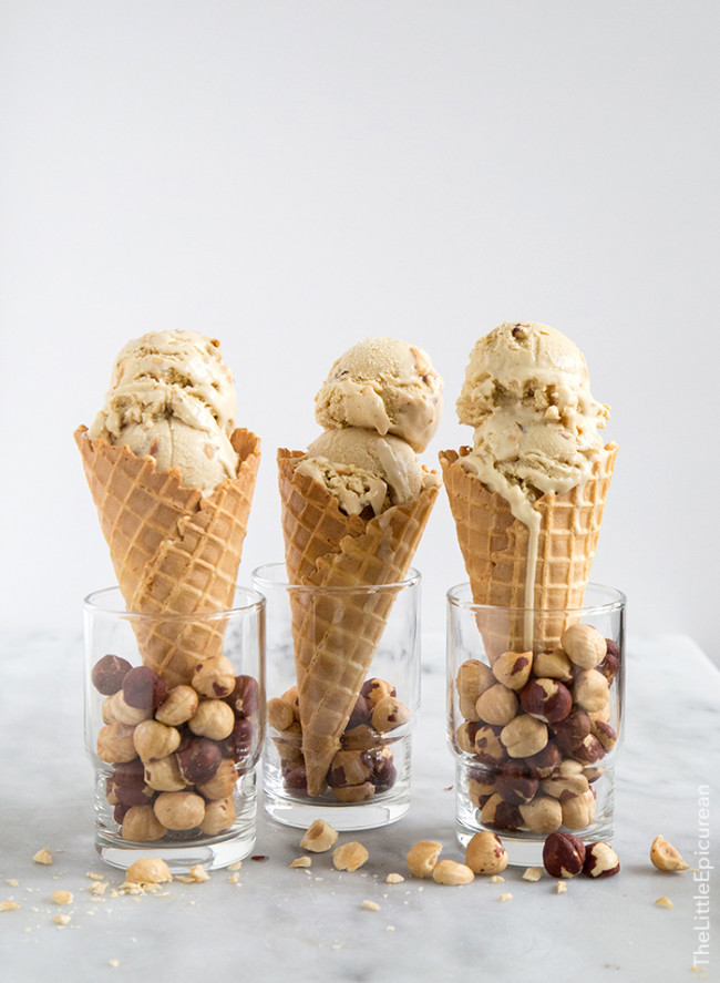Maple Hazelnut Ice Cream-The Little Epicurean