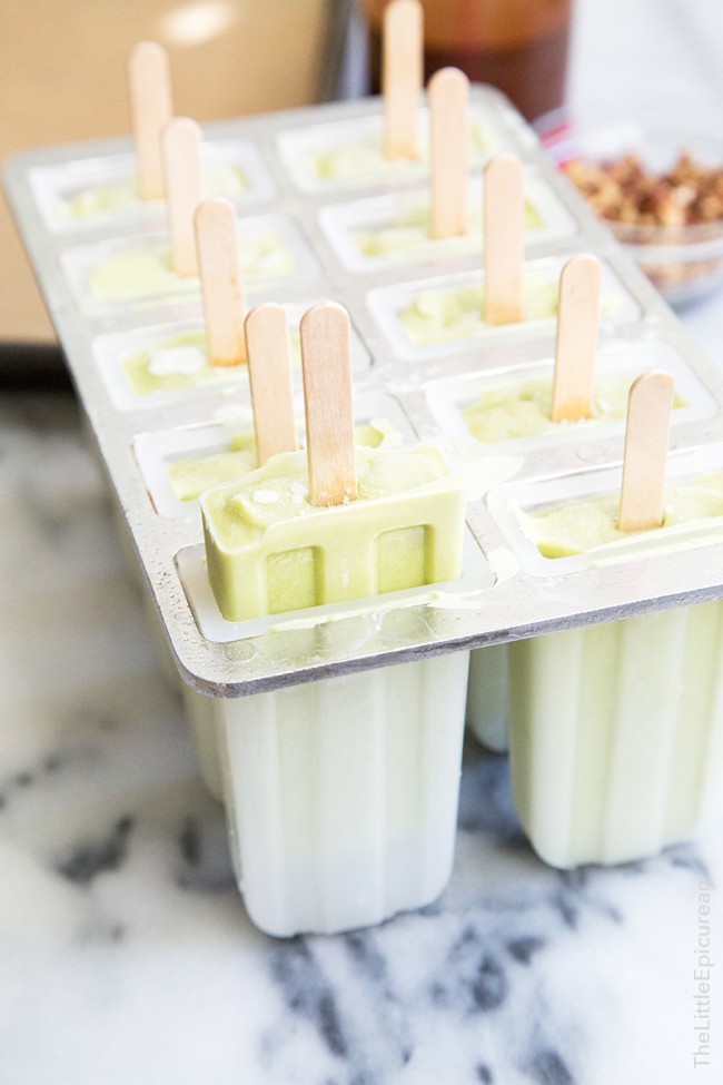Coconut Avocado Popsicles - The Little Epicurean