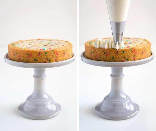 Coconut Confetti Cake with Coconut Buttercream- The Little Epicurean