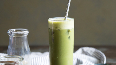 Iced Honey Matcha Soy Latte - The Little Epicurean