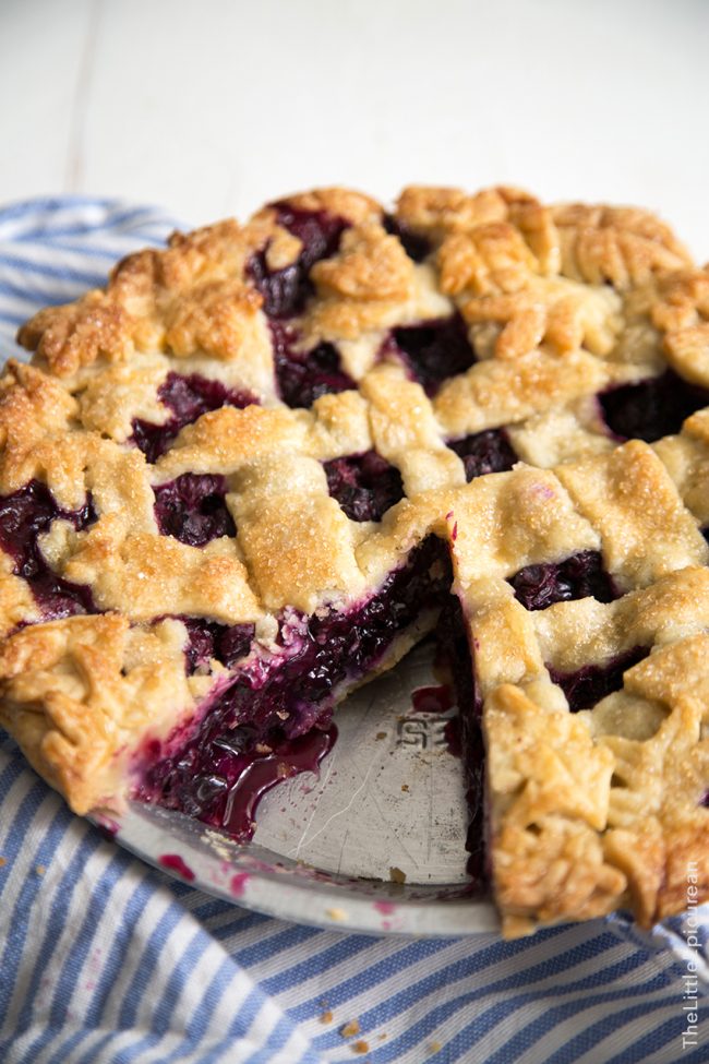 Ginger Blueberry Pie - The Little Epicurean