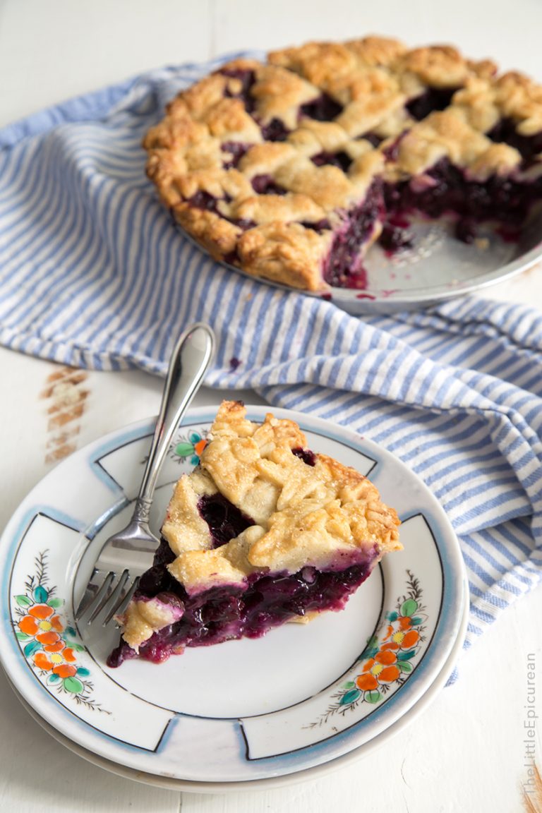 Ginger Blueberry Pie - The Little Epicurean