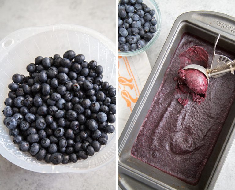 Blueberry Sorbet- The Little Epicurean