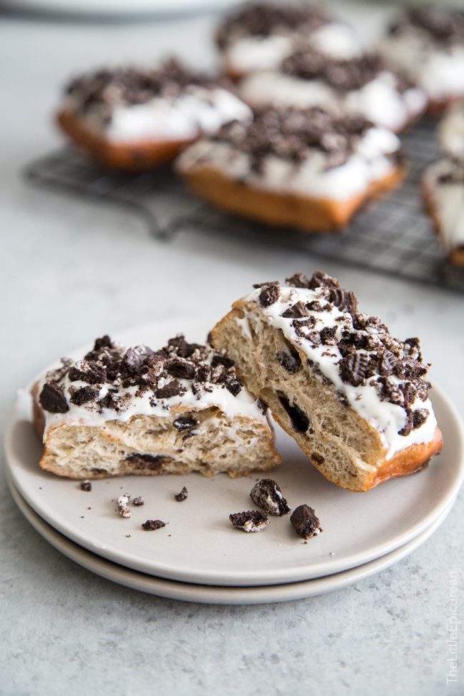 Oreo Donuts (Fried Doughnuts)- The Little Epicurean