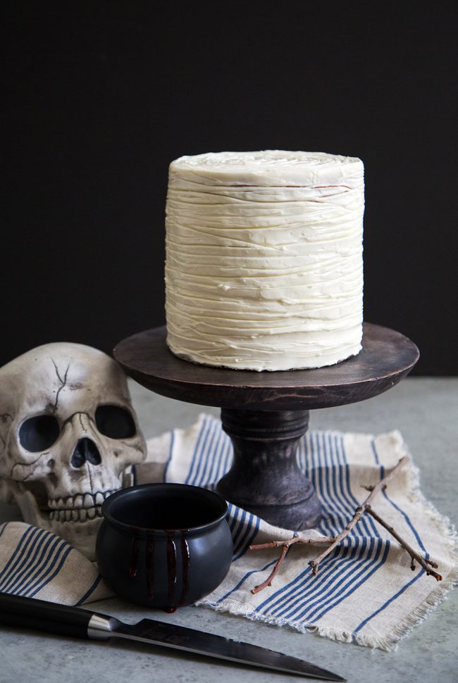 Surprise Bloody Cake (Vanilla Cake wtih Raspberry)- The Little Epicurean