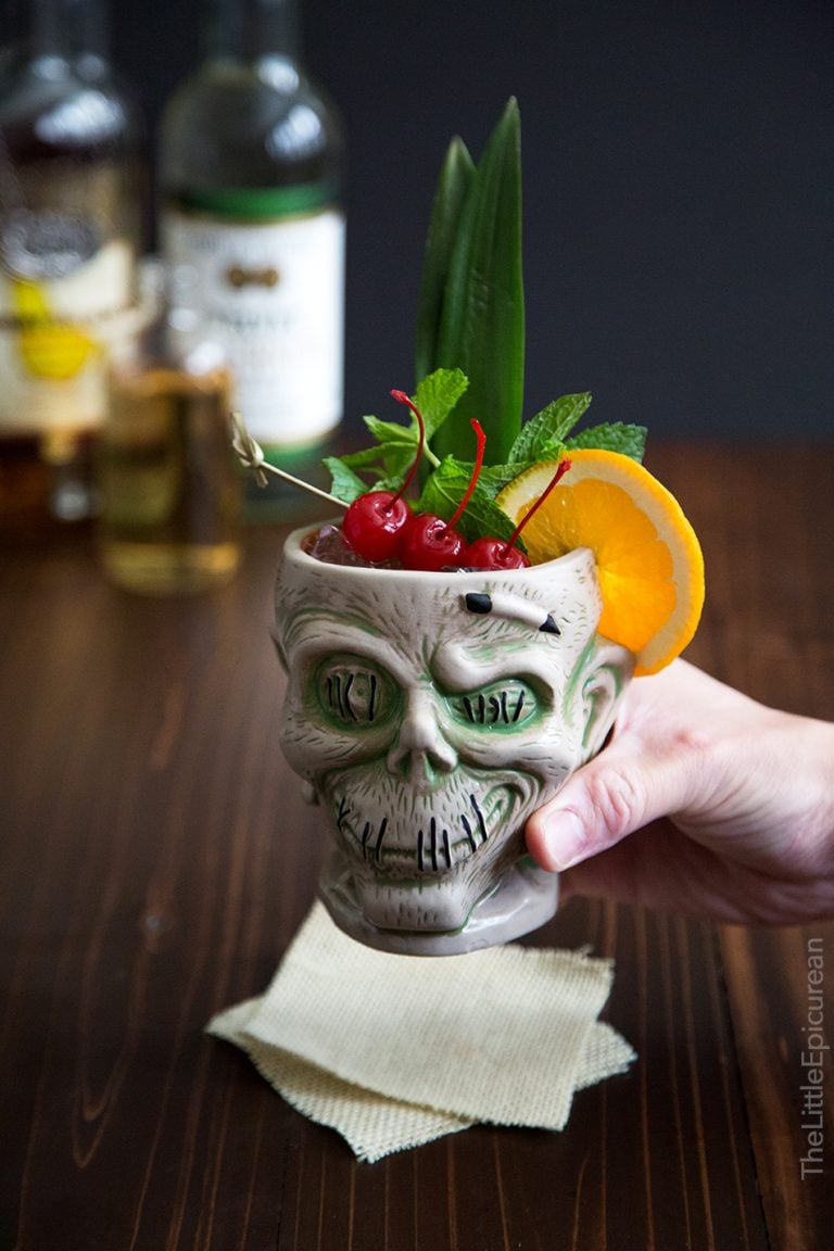 Zombie Cocktail (Tiki Cocktail) - The Little Epicurean
