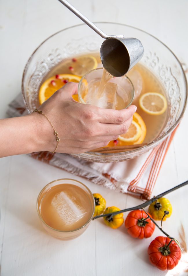 Apple Ginger Punch (with Bourbon)- The Little Epicurean