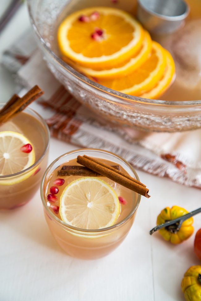 Apple Ginger Punch (with Bourbon)- The Little Epicurean