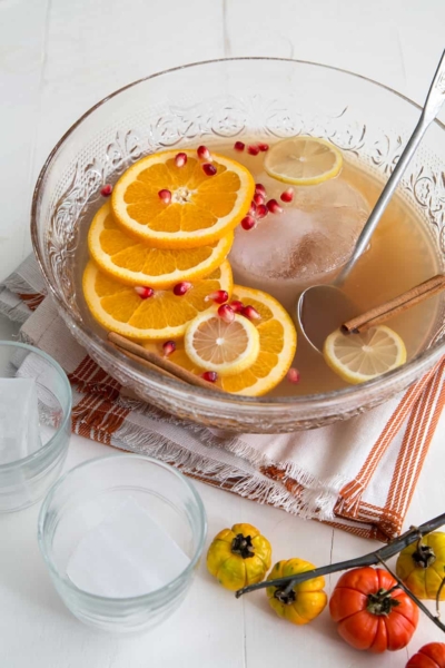 Apple Ginger Punch (with Bourbon)- The Little Epicurean