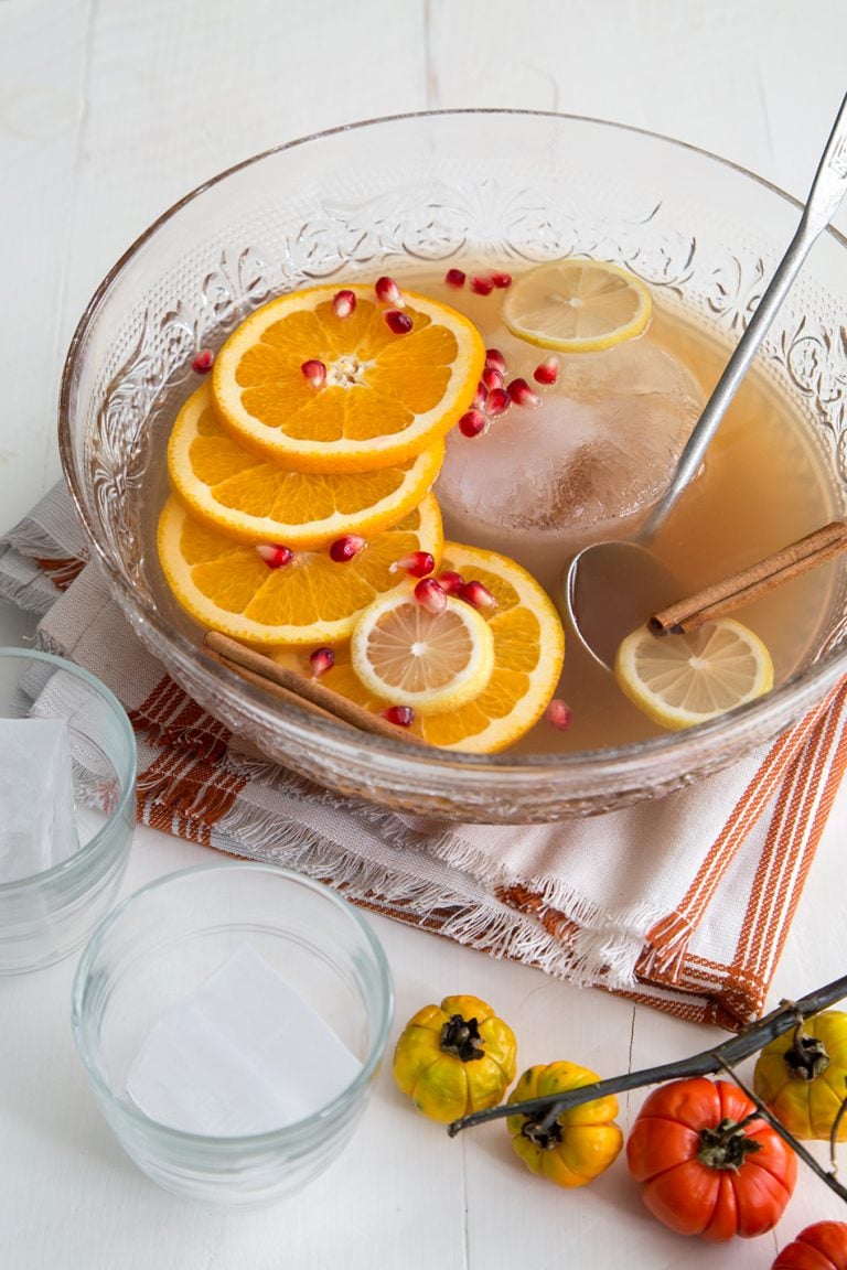 Apple Ginger Punch (with Bourbon)- The Little Epicurean