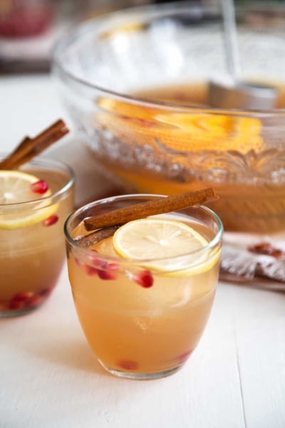 Apple Ginger Punch (with Bourbon)- The Little Epicurean