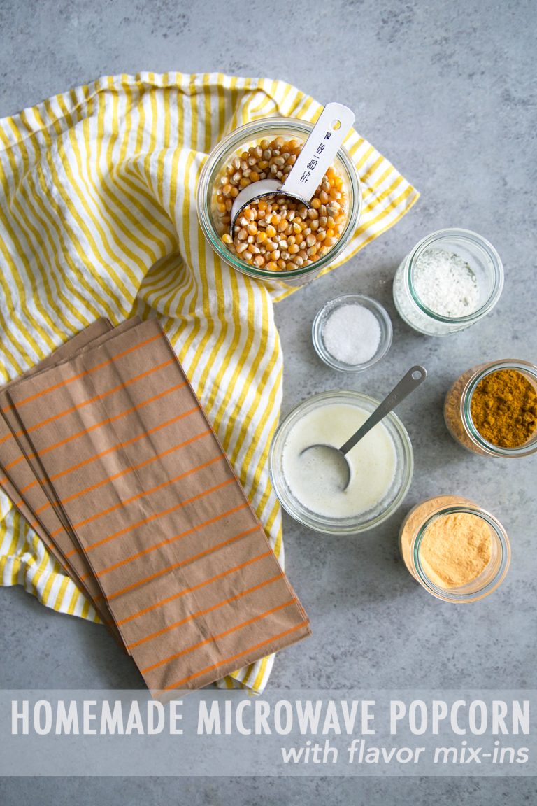 Homemade Microwave Popcorn- The Little Epicurean