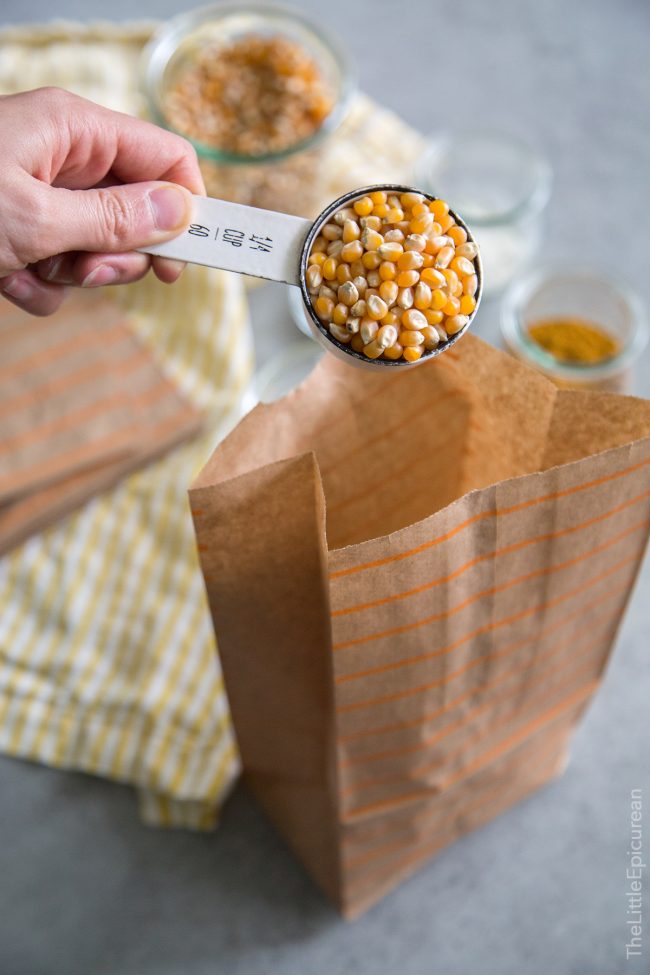 Homemade Microwave Popcorn- The Little Epicurean