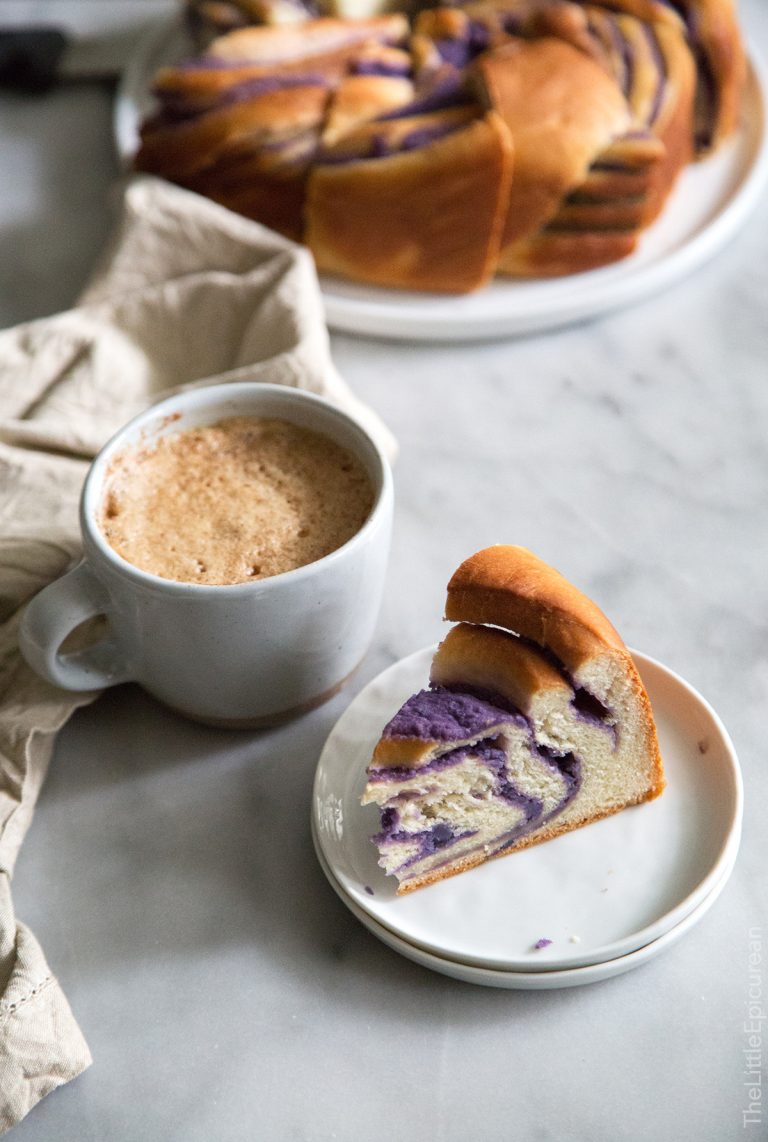 Ube Swirl Bread (Purple Yam Swirl Bread)-The Little Epicurean