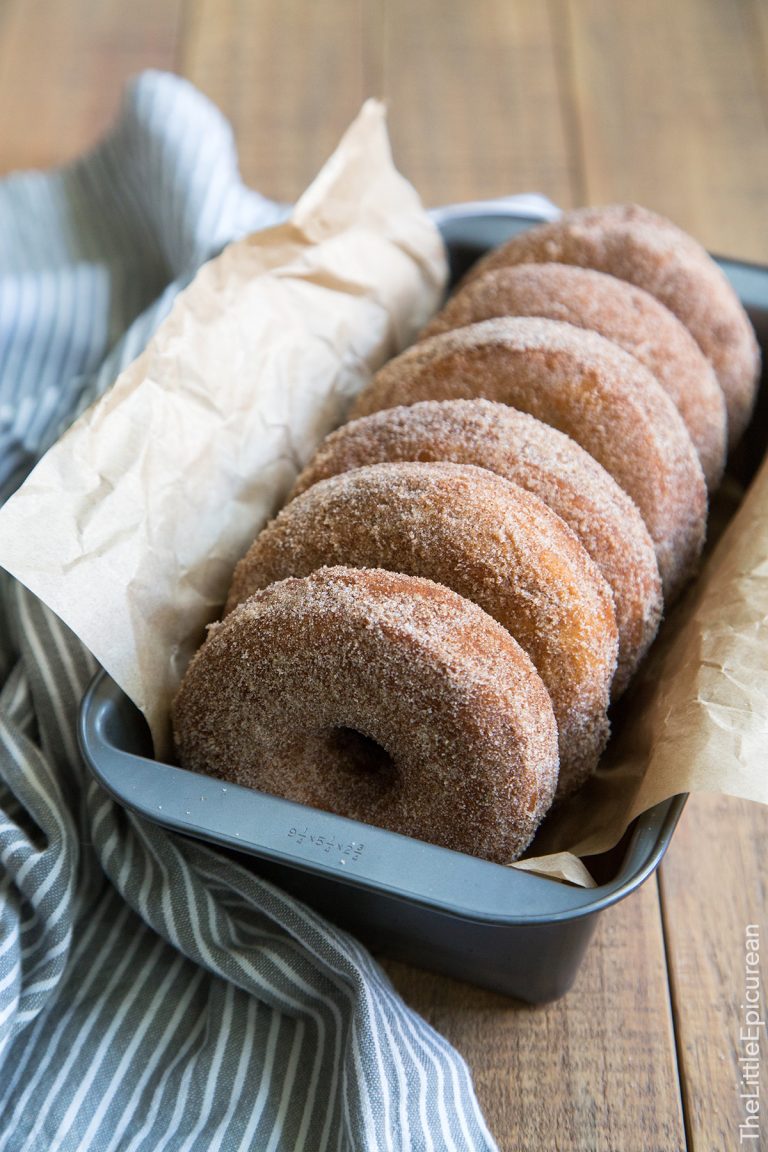 Buttermilk Doughnuts (cinnamon sugar coated) - The Little Epicurean