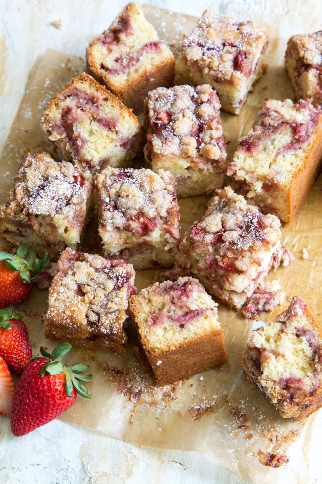 Strawberry Crumb Cake (with spices)- The Little Epicurean