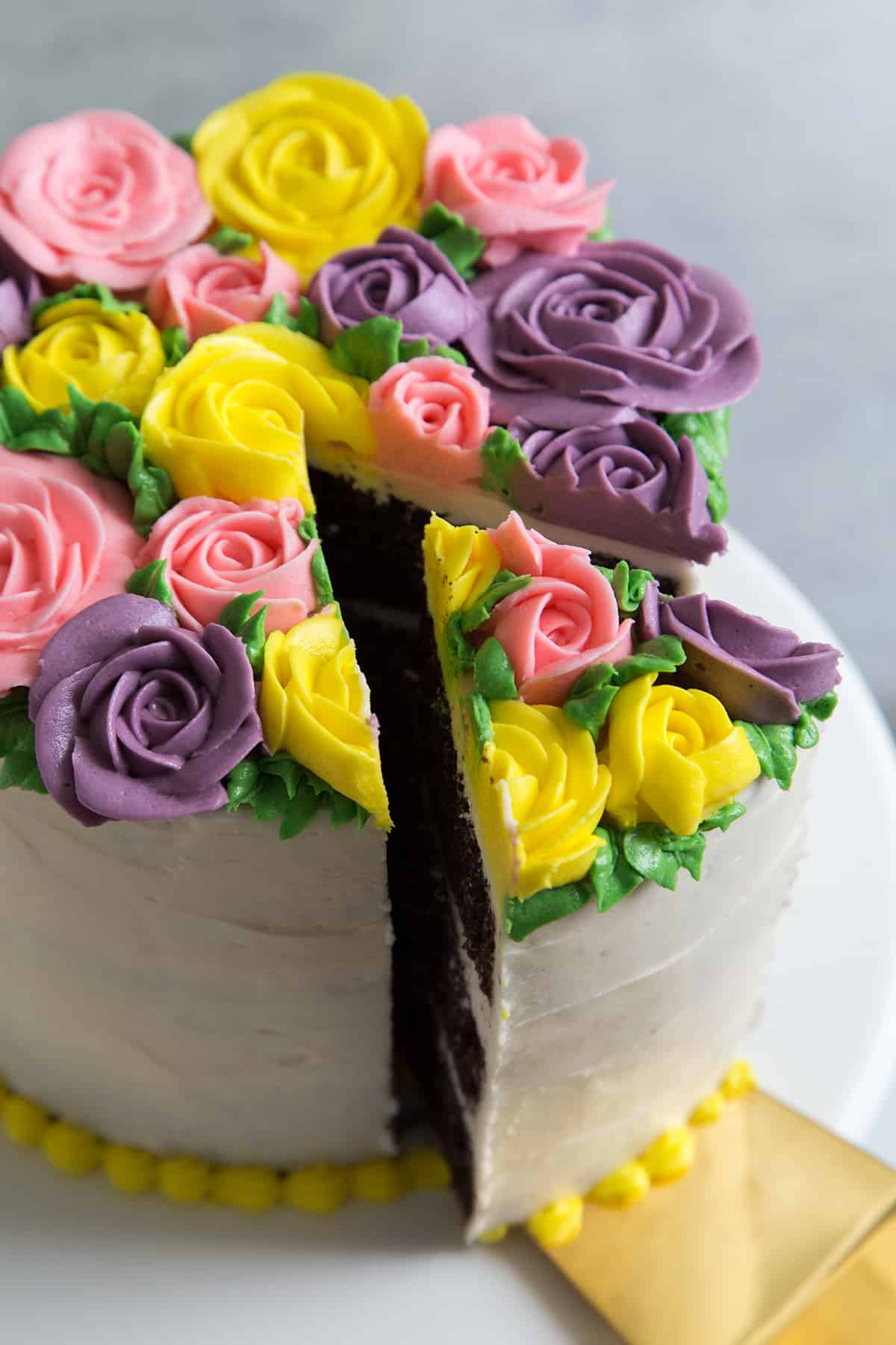 Buttercream Flowers Cake- The Little Epicurean