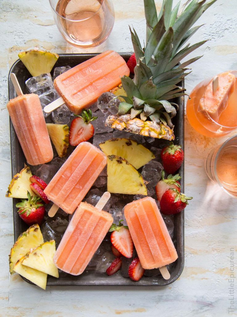 Passion Fruit Rose Popsicles- The Little Epicurean