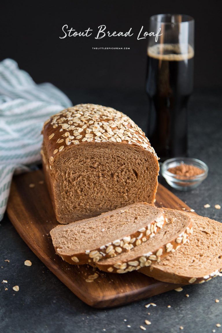 Stout Bread Loaf with Rolled Oats- The Little Epicurean