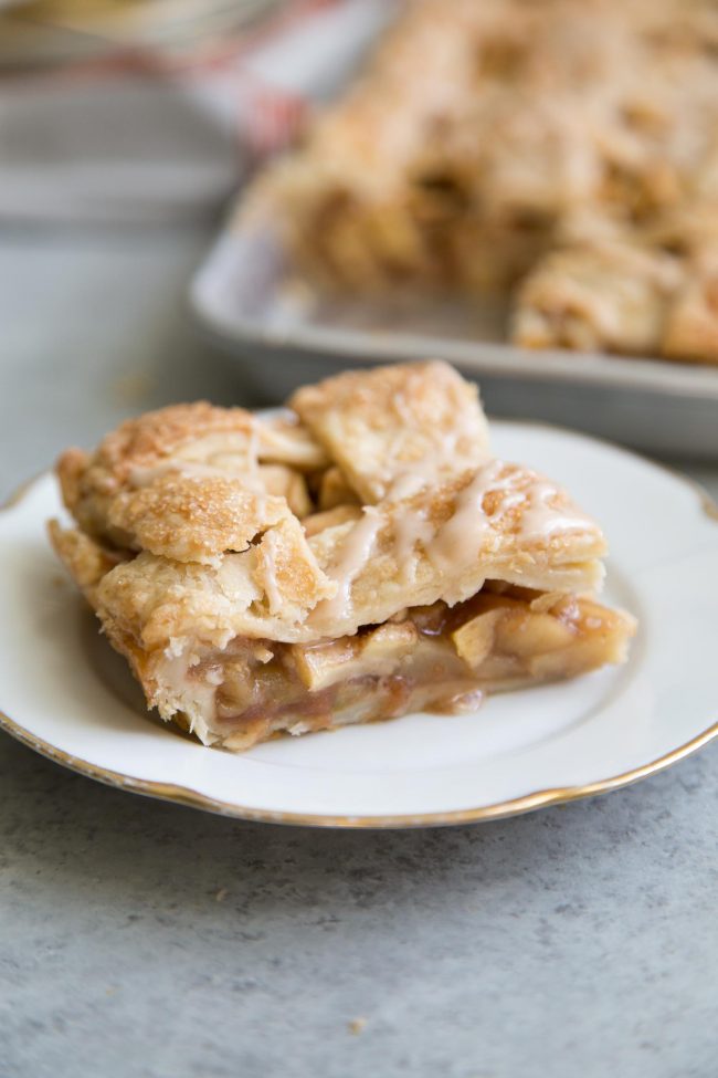 Apple Slab Pie with Maple Glaze- The Little Epicurean