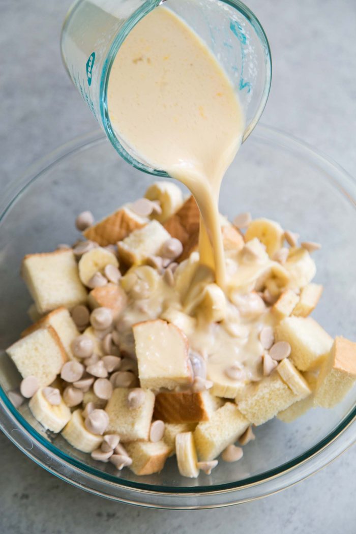 Banana Rum Bread Pudding- The Little Epicurean