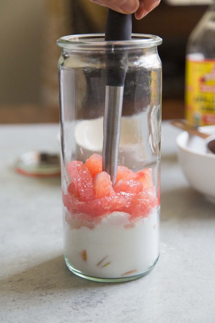 Grapefruit Shrub Sparkling Mocktail - The Little Epicurean