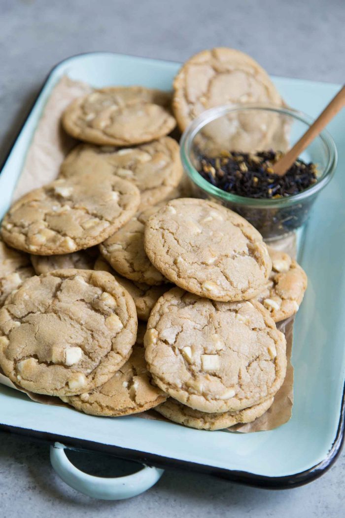 White Chocolate Earl Grey Cookies - The Little Epicurean